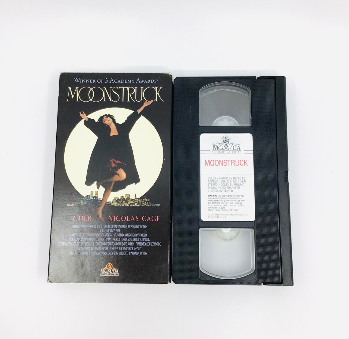 Moonstruck VHS Cher Nicholas Cage 80s Romantic Comedy | Etsy