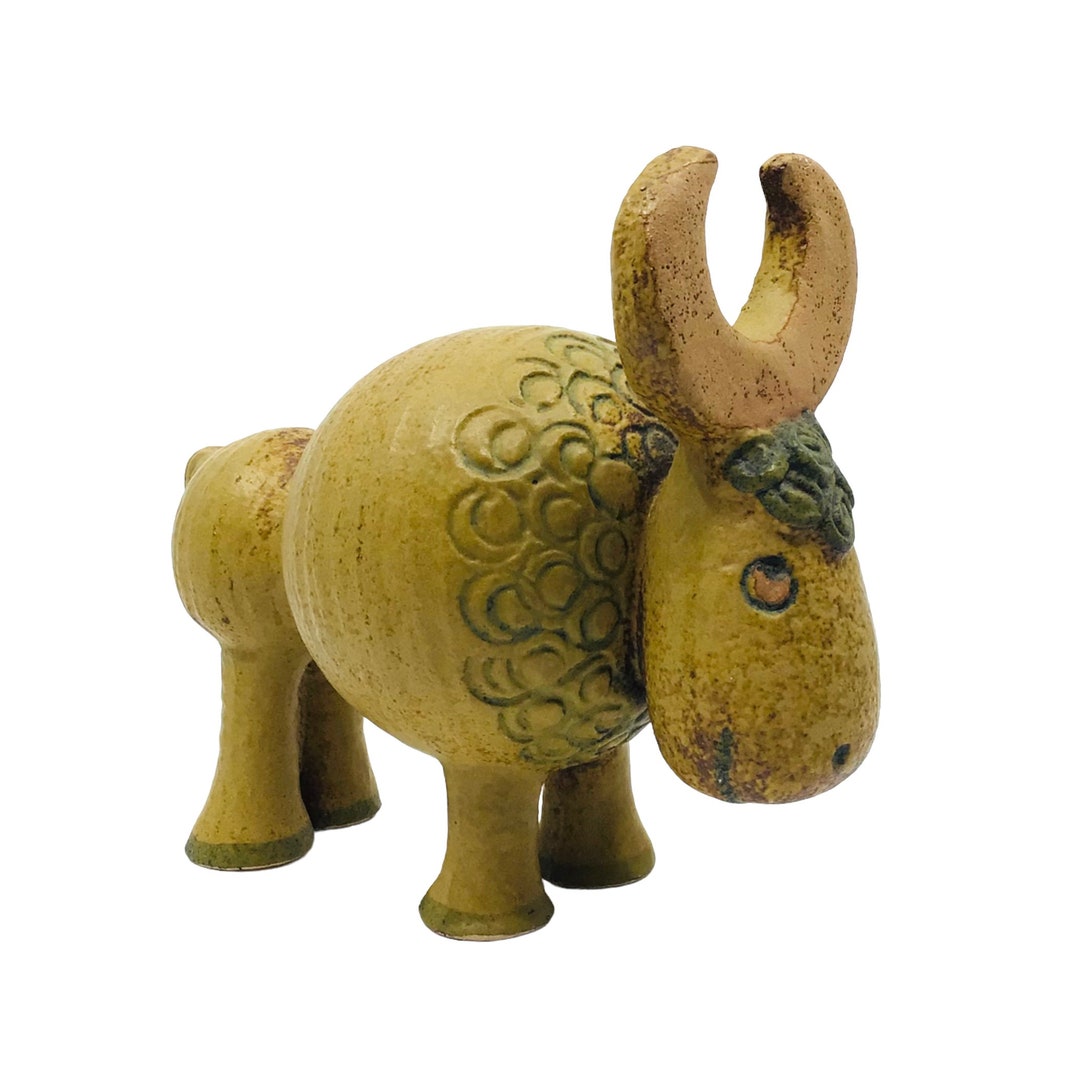 Vintage Lisa Larson Buffalo Jura Figurine Gustavsberg 1970s - Etsy