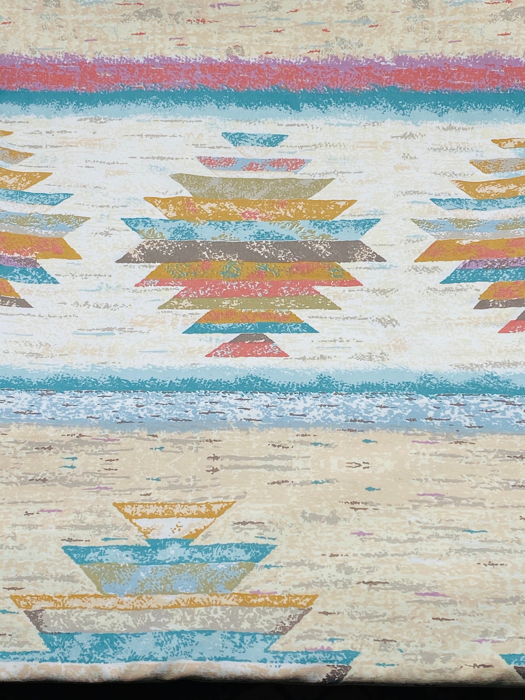 Vintage 90s Southwestern Full Flat Sheet 1980s 90s Bedding - Etsy