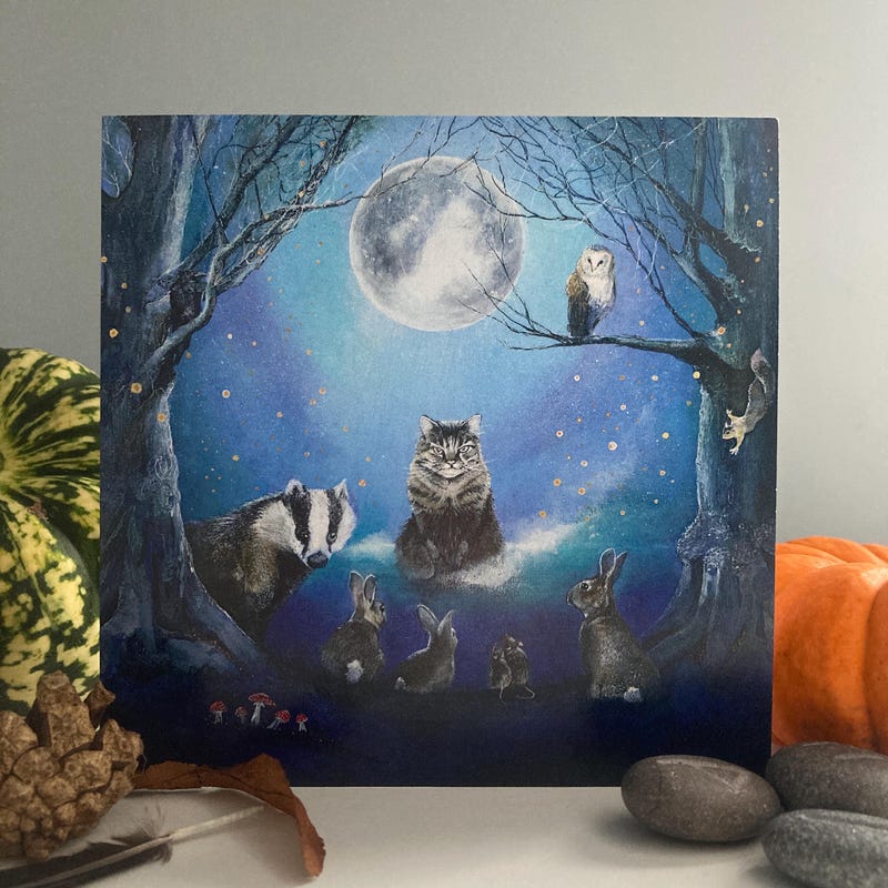 Woodland Animal Card - Etsy