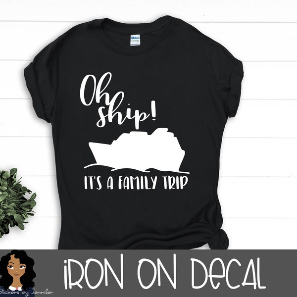 Family Cruise Ship Iron on Decal - Etsy