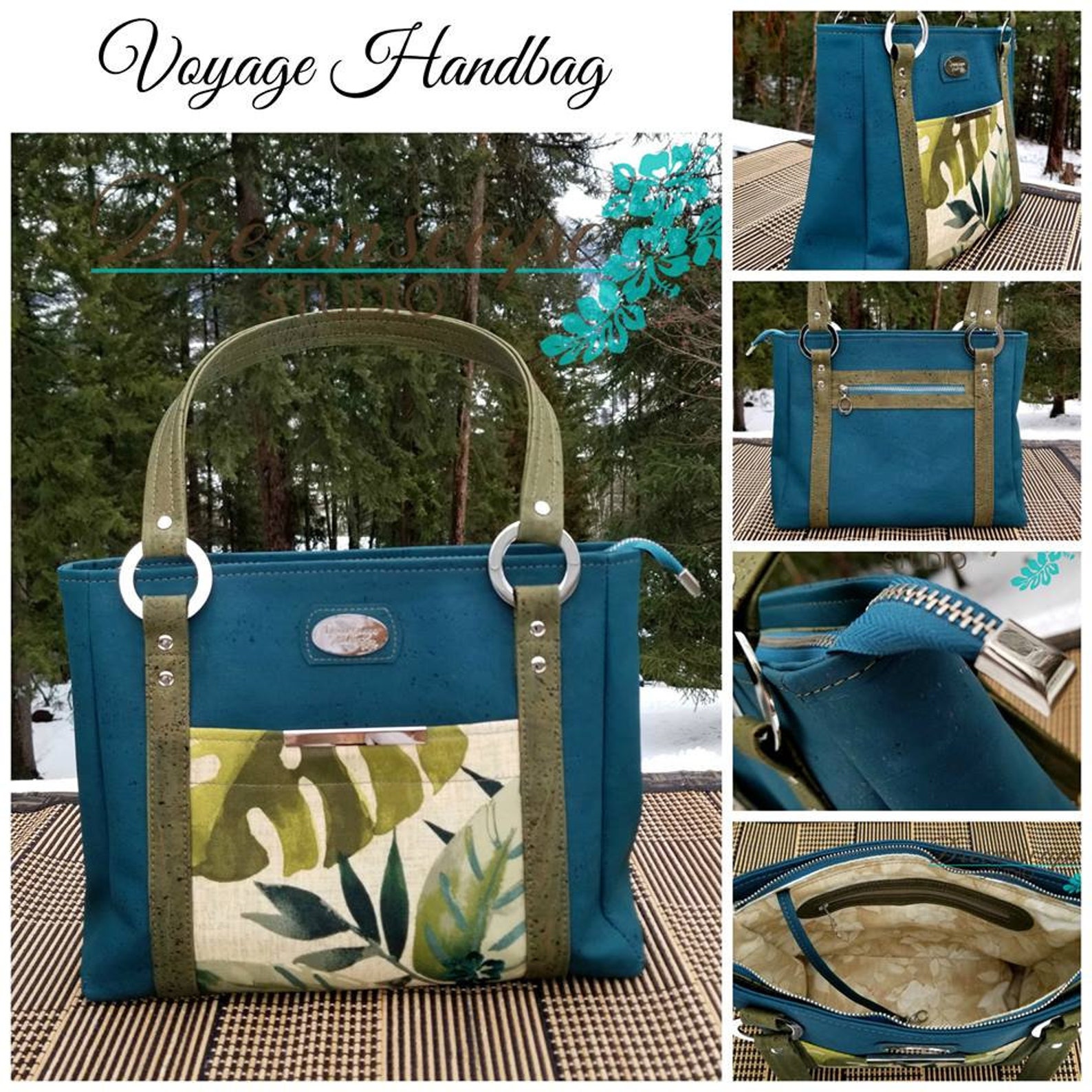 Voyage Handbag Pdf Sewing Pattern Includes 2 Full Patterns | Etsy Canada