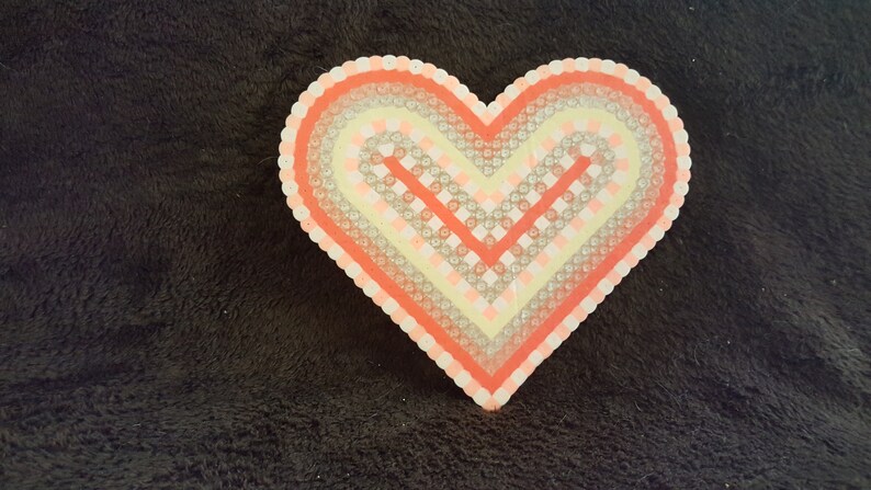 Rainbow and Pink Hearts Melty Bead Designs - Etsy