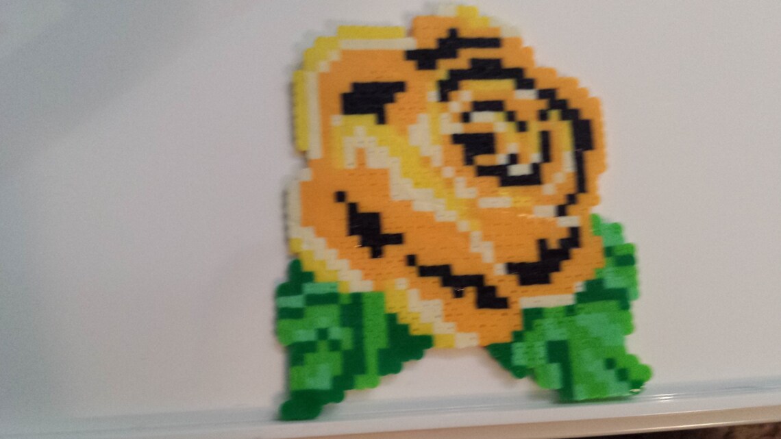Beautiful Perler Roses made With Mini Perler Beads - Etsy