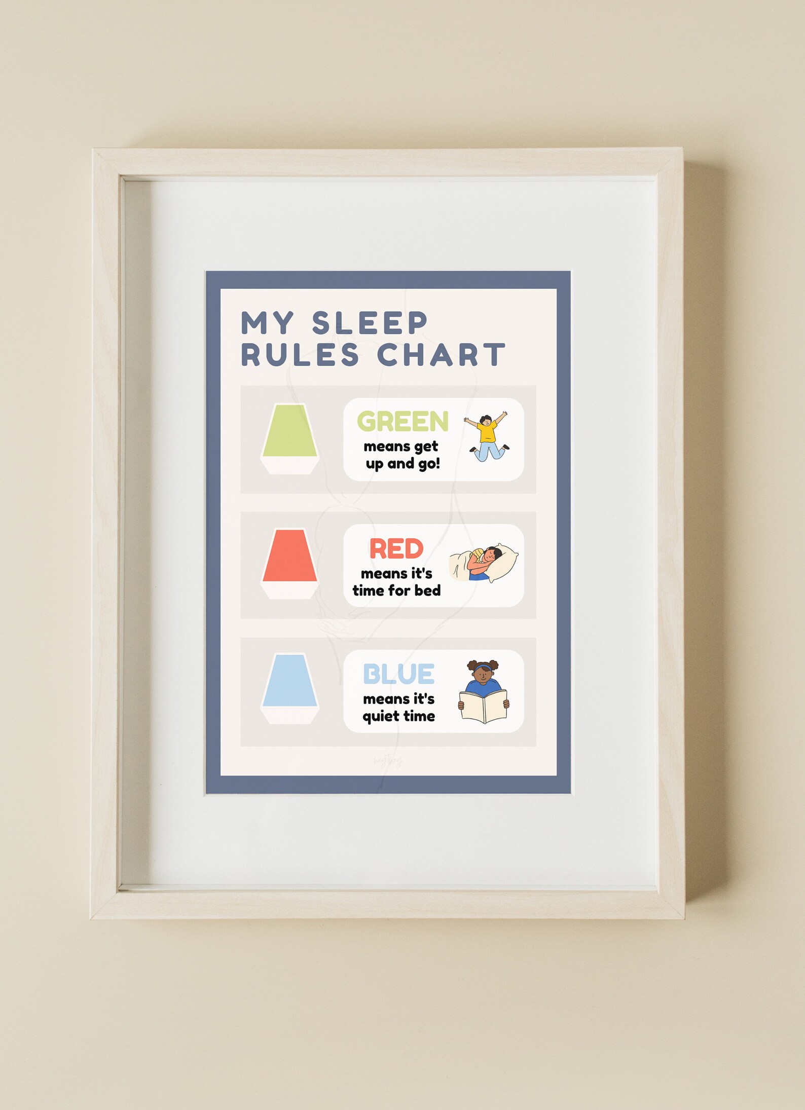 Hatch Rest Sleep Chart, Toddler Sleep Rules Poster, Toddler Sleep Chart ...