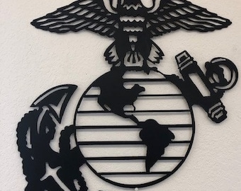 Metal Marine Corps Outdoor Sign - Etsy