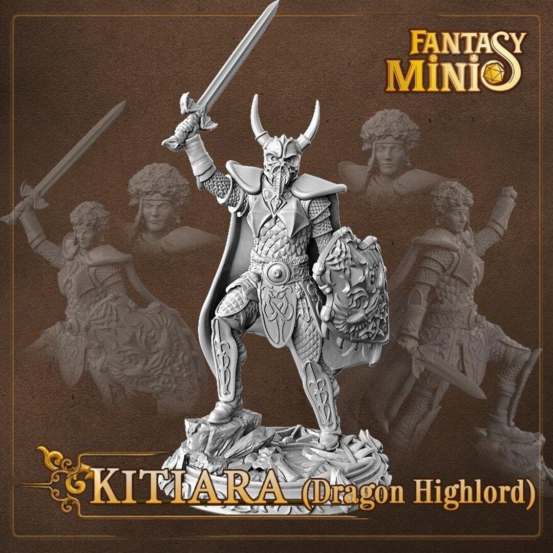 Fantasy Minis - FM26 - Kitiara 28mm - Etsy