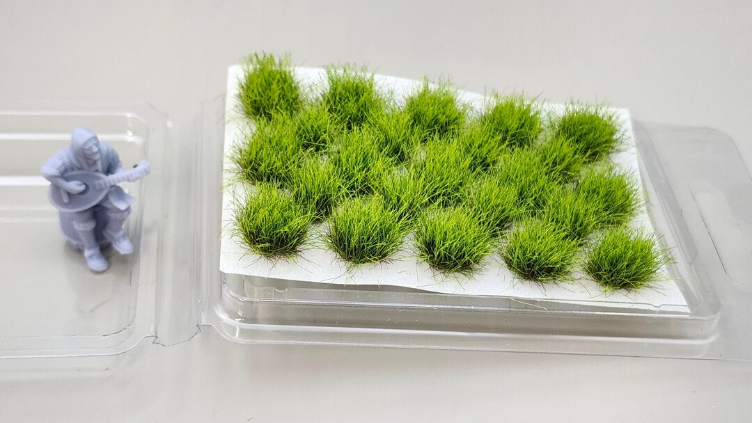 JHT - Spring Green Model Grass Clusters - Self Adhesive Grass Tufts ...