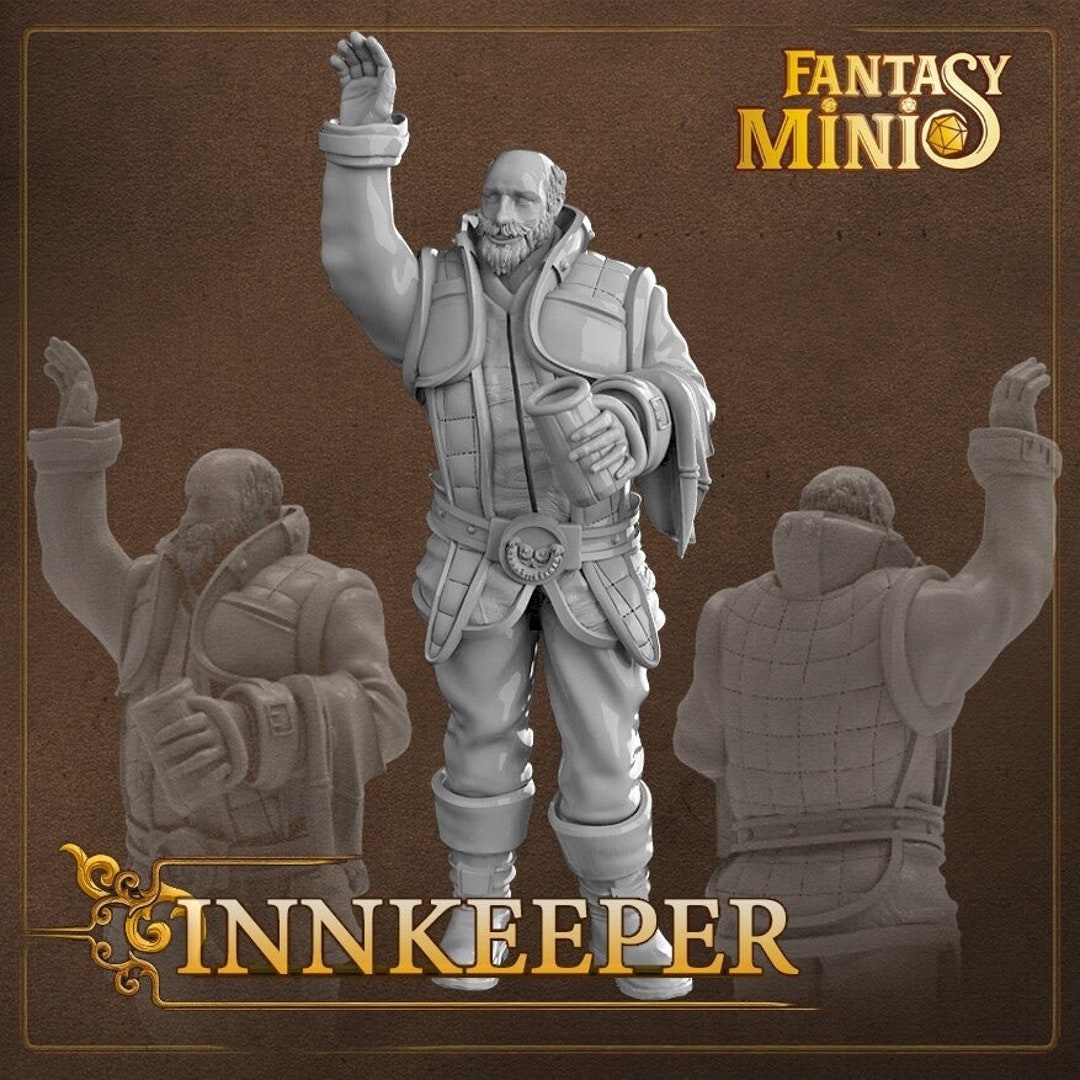 Fantasy Minis FM19 NPC Innkeeper 28mm - Etsy