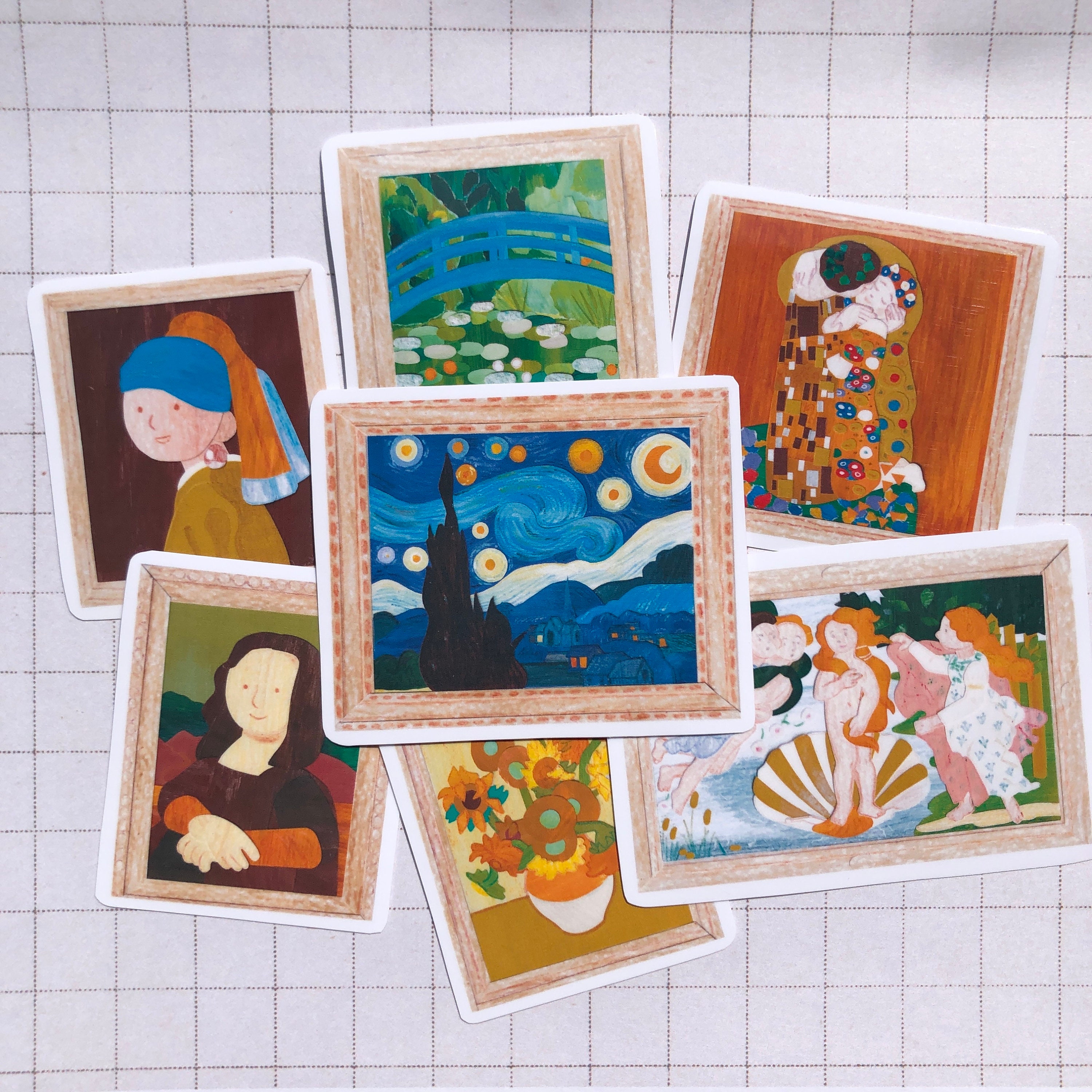 Famous Art Stickers Set Collage Art Stickers of Iconic - Etsy