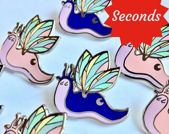 Fairy Slug Hard Enamel Pin // Cute Fairy Pin // Fairy Animal - Etsy