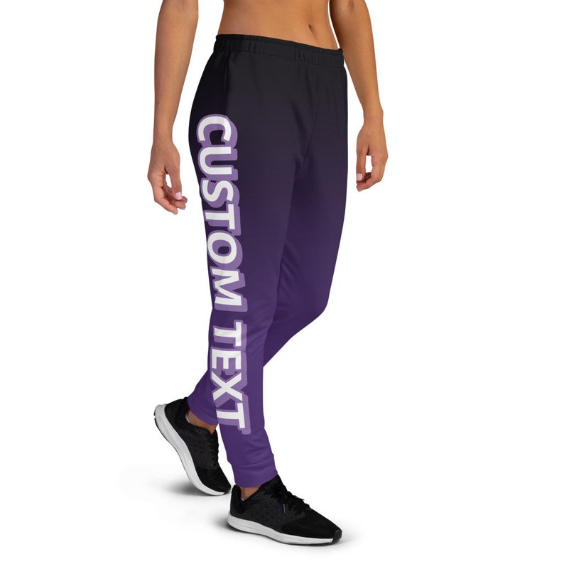 Custom Team Joggers - Ombre Colors With Team Mascot, Player Name, or ...