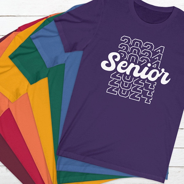 Senior 2024 Retro Font - Etsy