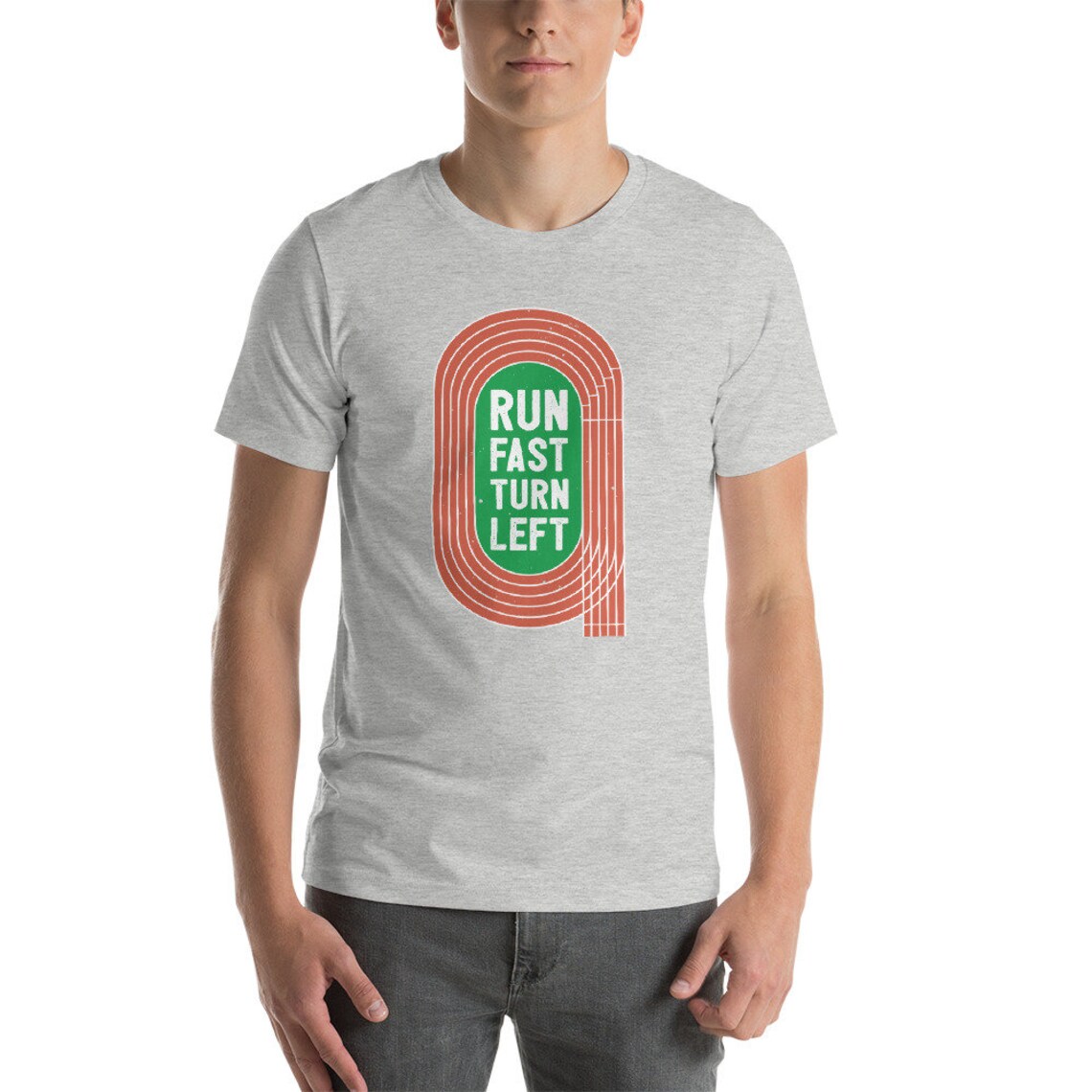 Track Shirt Run Fast Turn Left for Runners & Coaches - Etsy