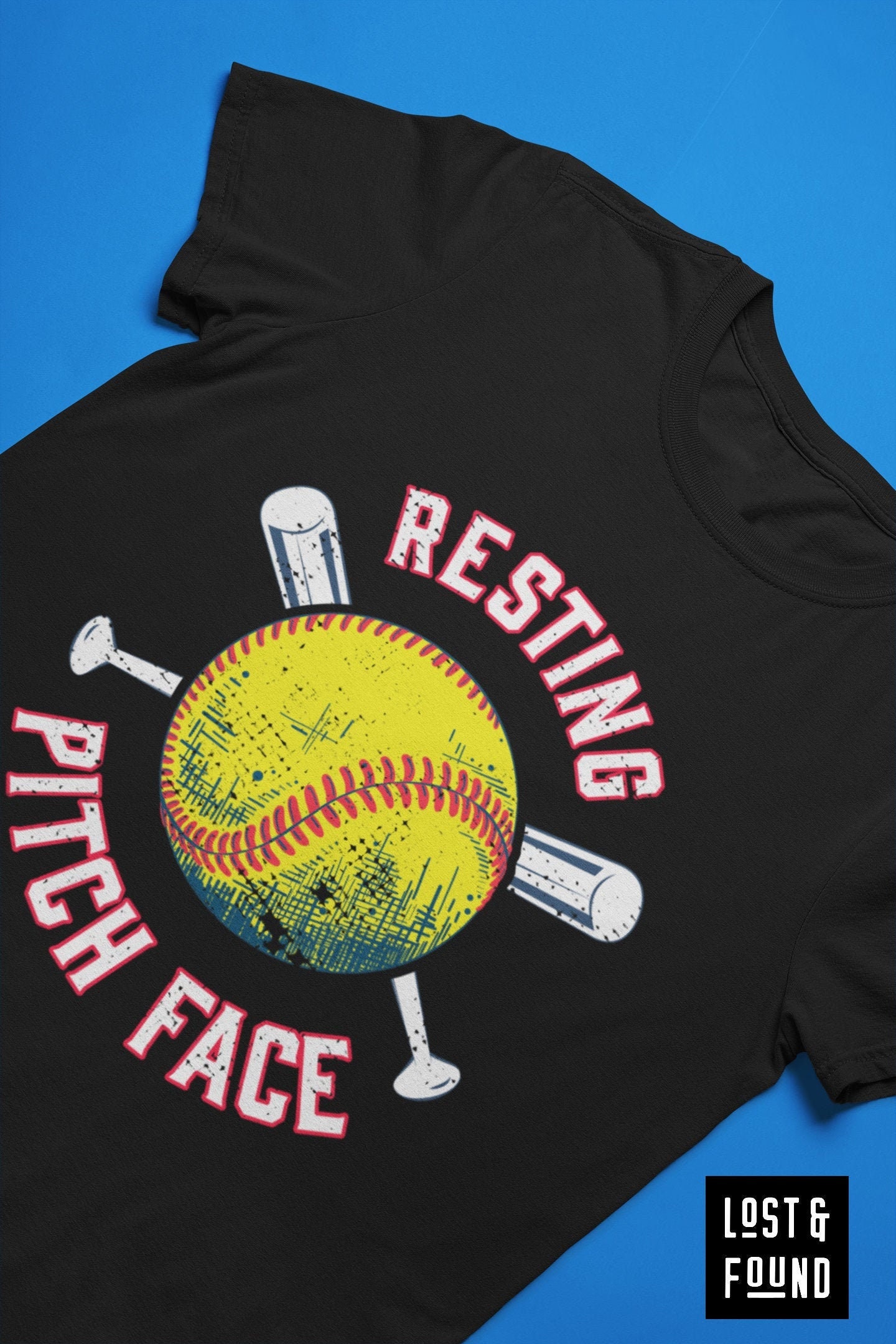 Softball T-shirt - Resting Pitch Face - Fast Pitch - Pitcher Gift - Etsy