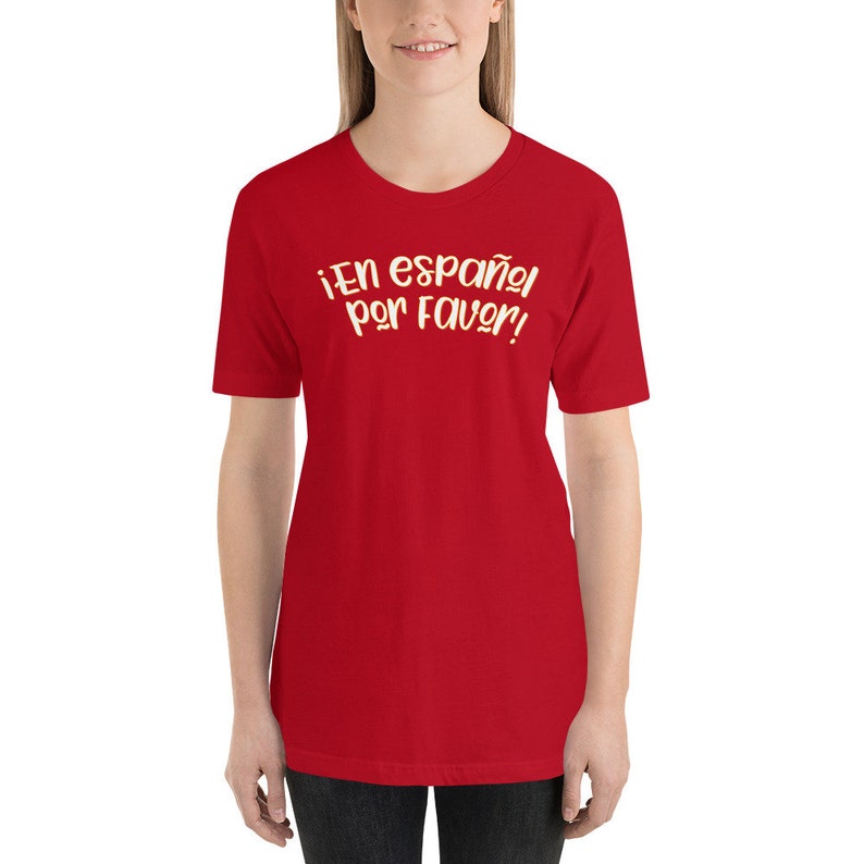 En Español Por Favor Spanish Teacher T-shirt - Etsy