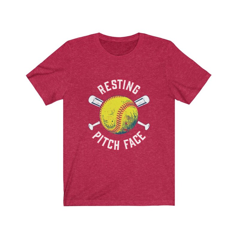 Softball T-shirt - Resting Pitch Face - Fast Pitch - Pitcher Gift - Etsy