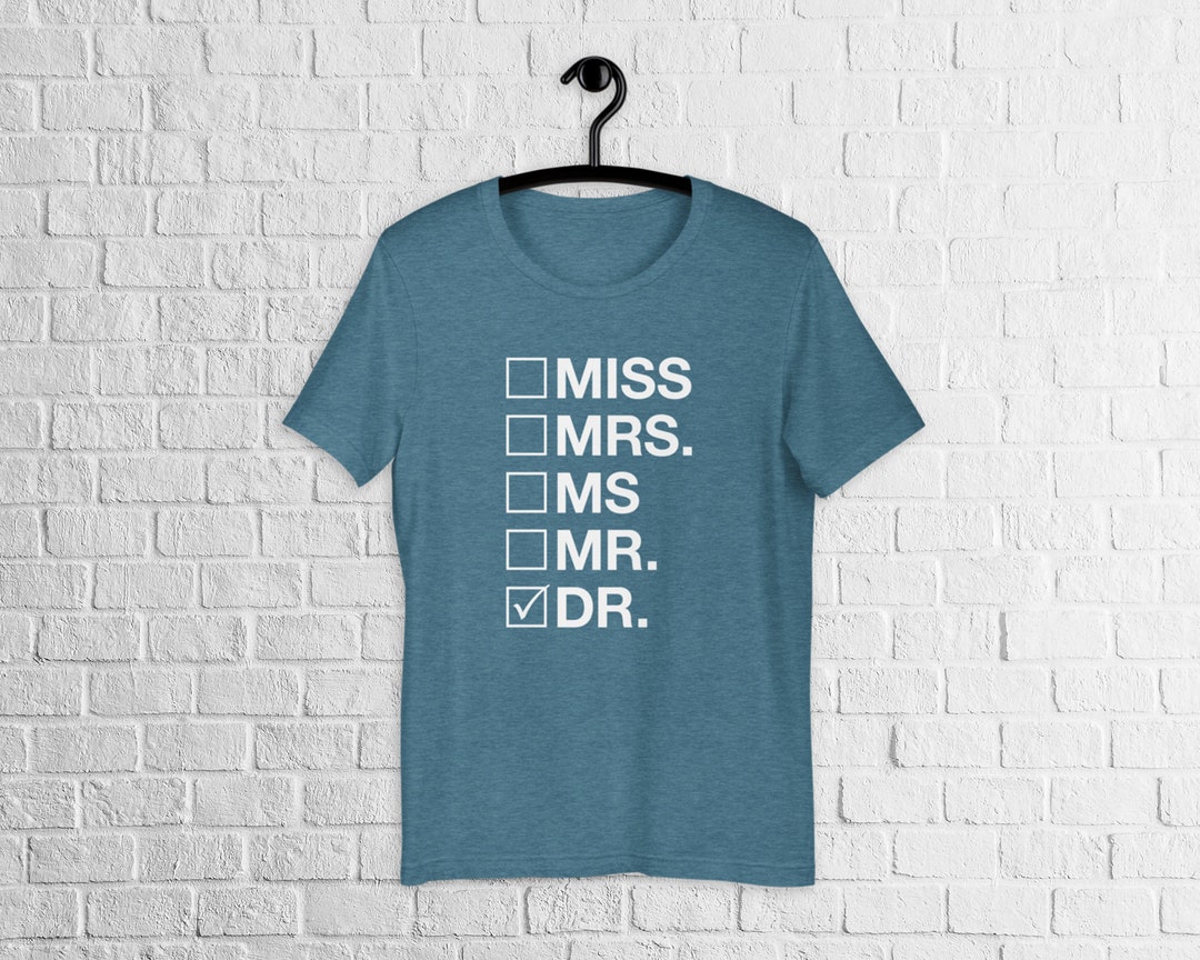 Doctor Graduation Gift Miss Mrs Ms Mr Dr Med School or Grad School ...