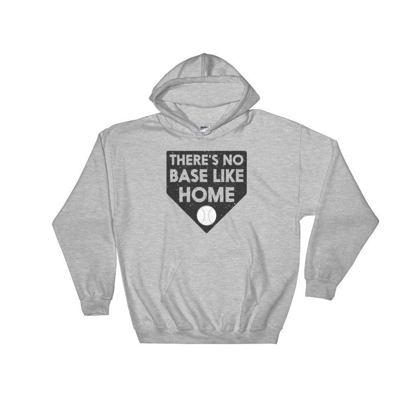 There's No Base Like Home Baseball Hoodie Sweatshirt - Etsy