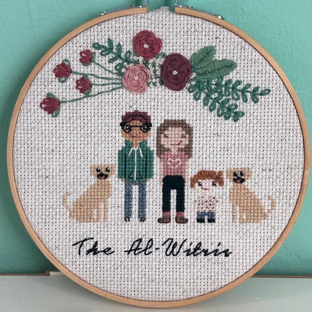 Custom Cross Stitch Portrait - Etsy