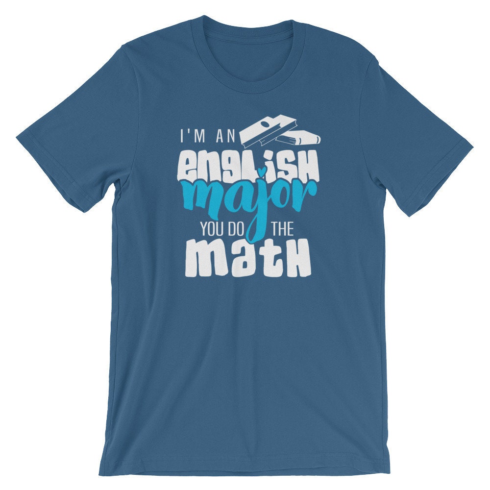 English Major Gift, English Major Graduation, Short-sleeve Unisex T ...