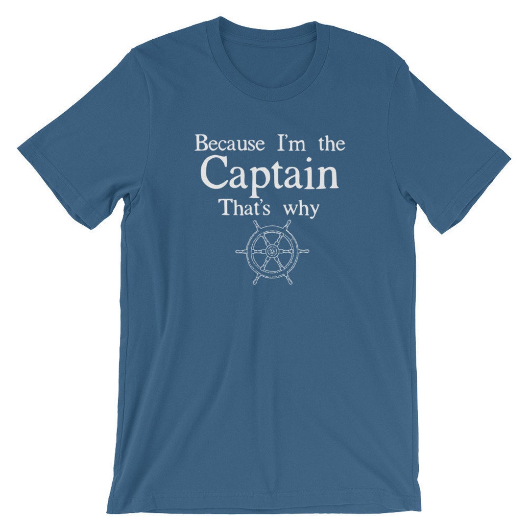 Boat Captain Shirt, Captain of the Boat, Captain Gift, Short-sleeve ...