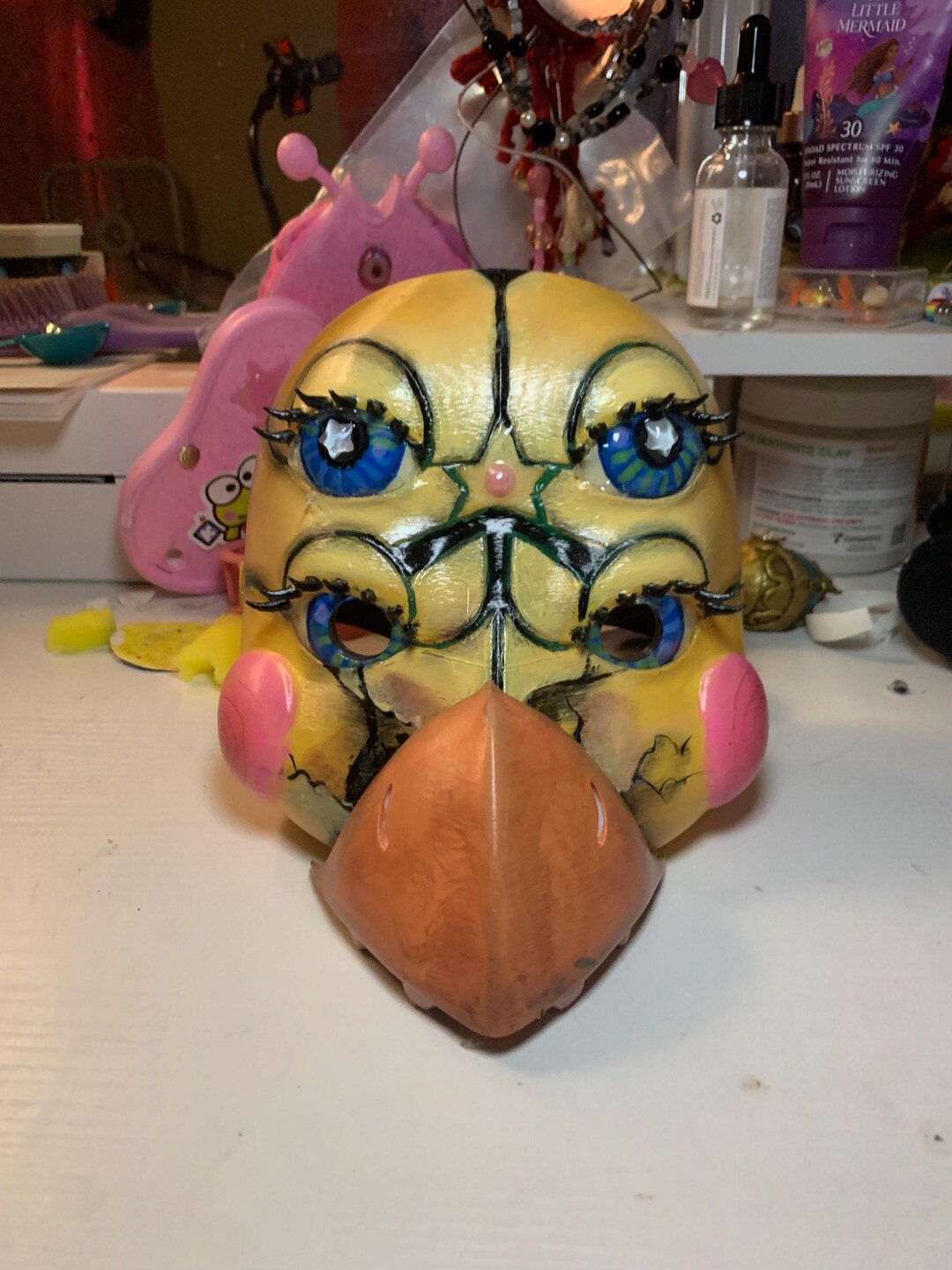 Chica Fnaf Portals Mask With Detachable Beak Cosplay Mask Portals Mask ...