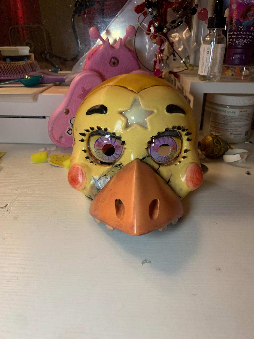 Chica Fnaf Mask With Detachable Beak| Cosplay Mask| Portals Mask| Fnaf ...