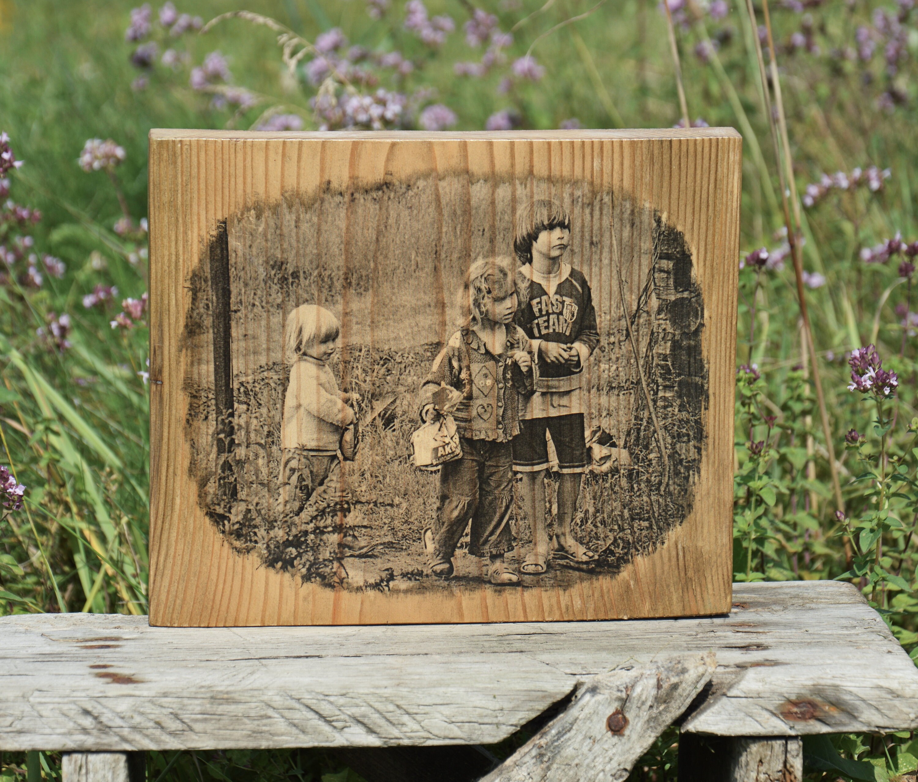 Custom Photo On Wood Photo Transfer Photo Gift For Mom Family | Etsy