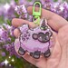 Heather Sheep ~ Glitter Acrylic Keychain Charm - Etsy