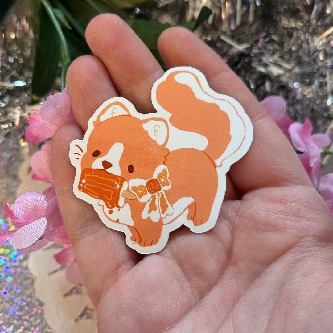 Orange Creamsicle Cat ~ Sticker - Etsy