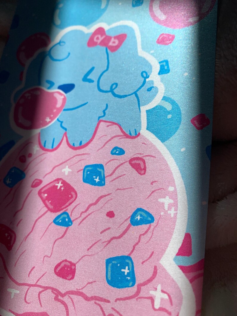 Bubblegum Ice Cream Puppy ~ SHIMMER PRINT - Etsy