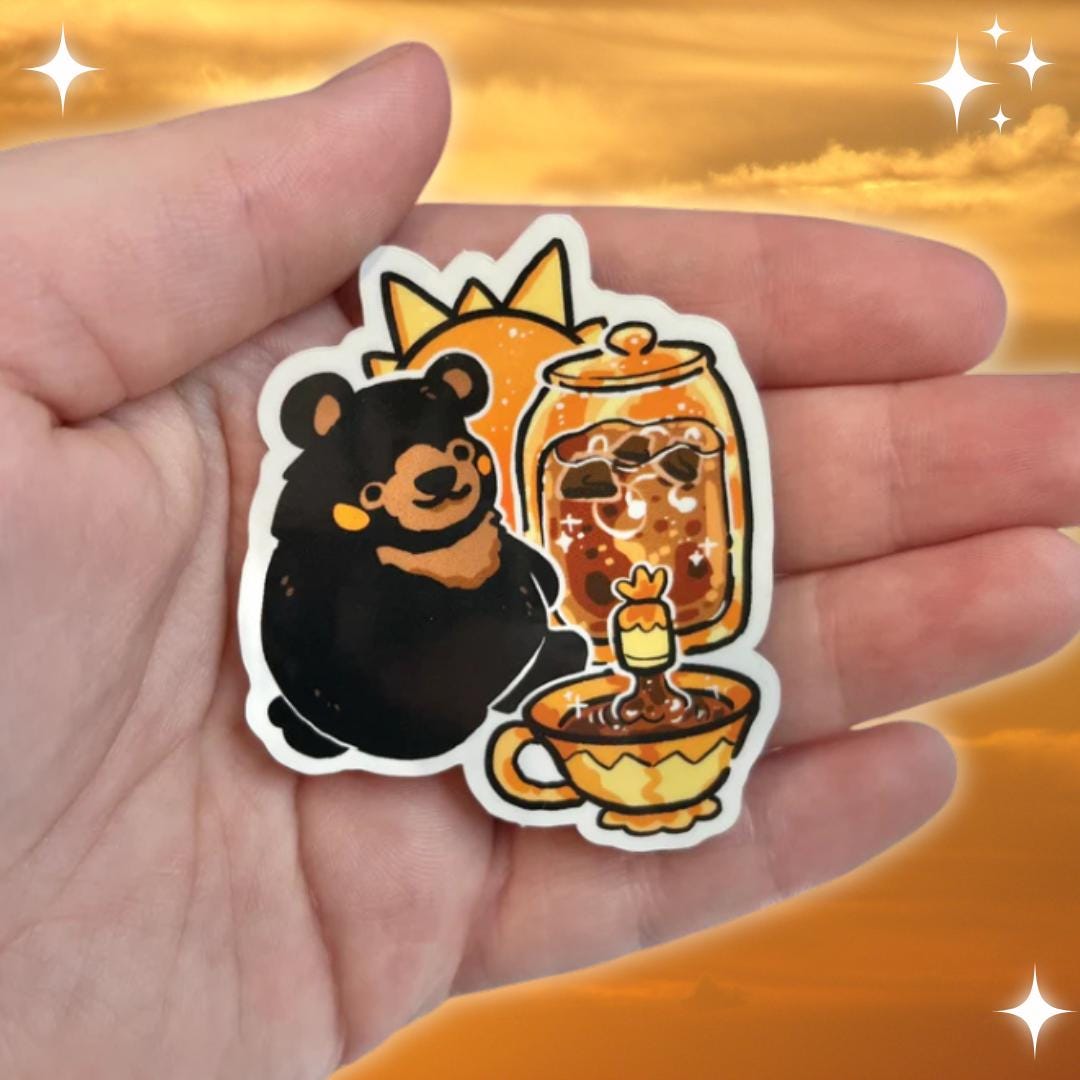 Sun Tea Bear ~ Sticker - Etsy