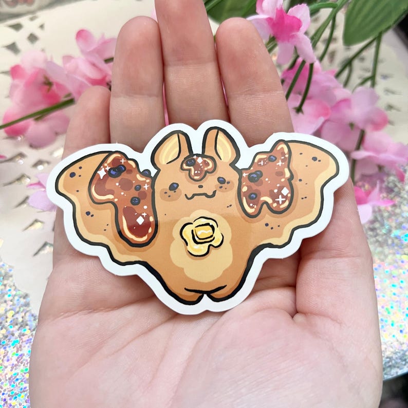 Blueberry Pancake Bat ~ Sticker - Etsy