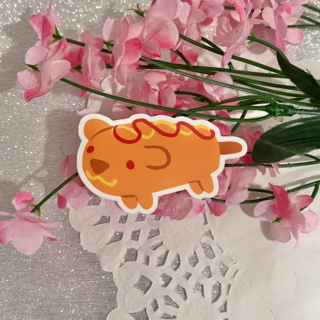 Corndog ~ Sticker - Etsy