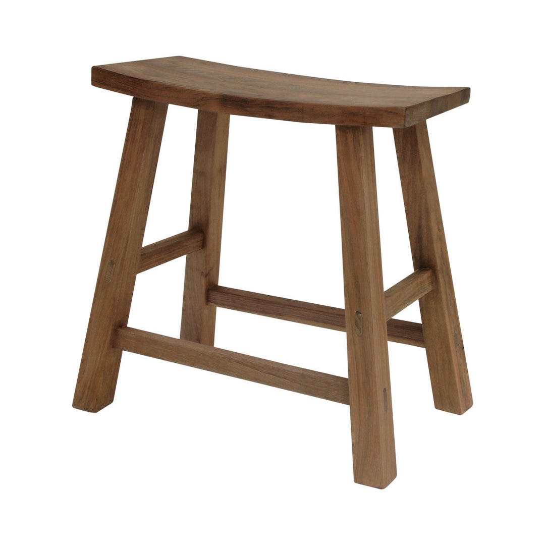 Reclaimed Walnut Wood Stool Natural - Etsy