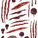 Halloween Scars A Vampire Bites, Zombie Wounds Blood Fake Cuts Dracula ...