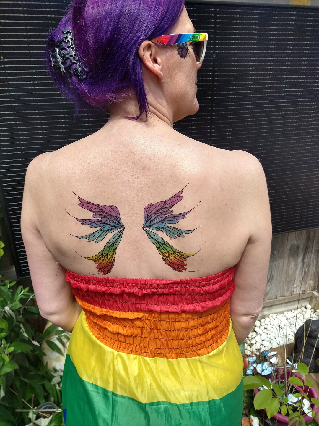 Fairycore Feather Wings Temporary Tattoos Butterflies Fairy - Etsy