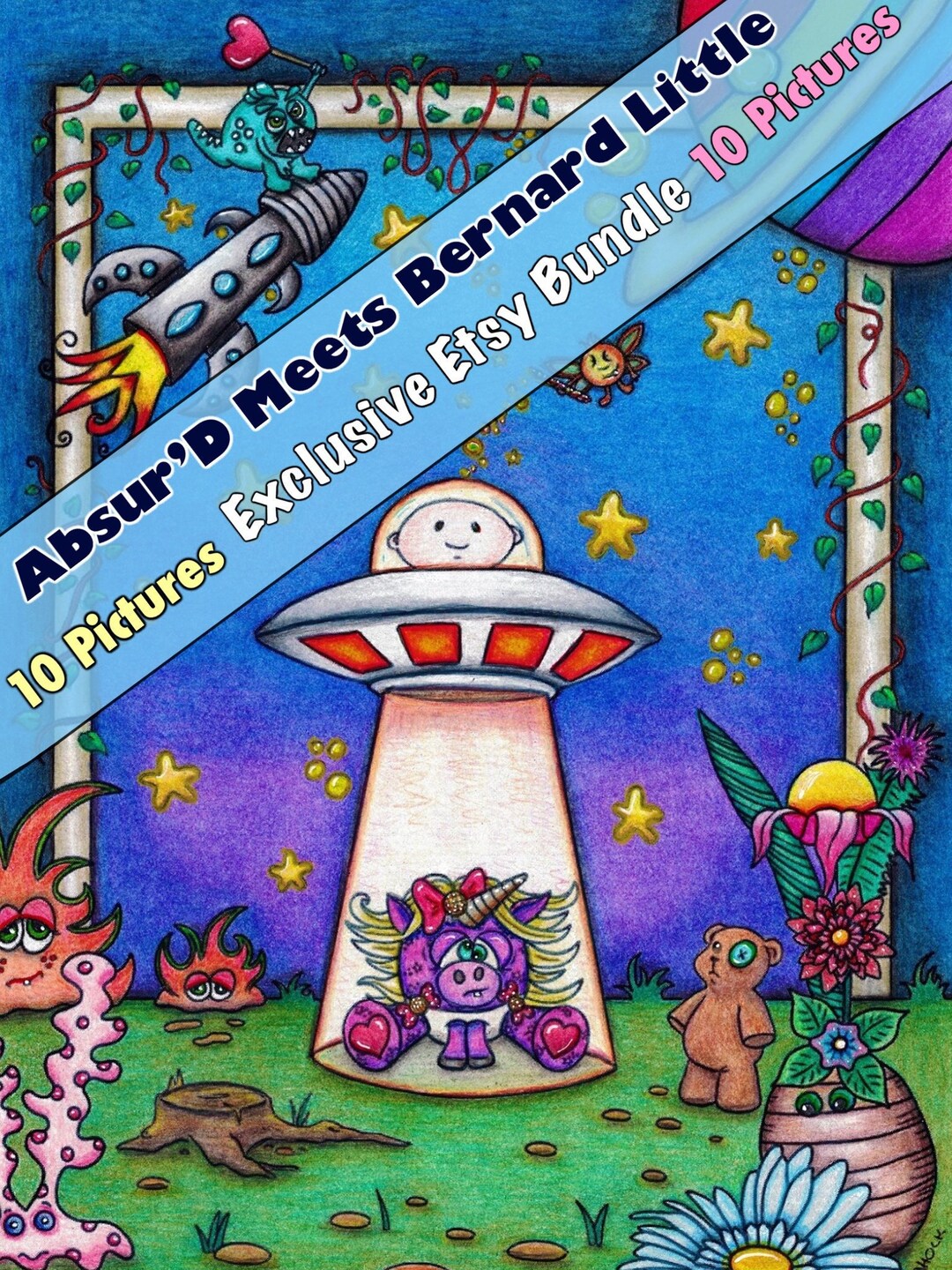 Absur'd Meets Bernard Little Collaboration - Etsy