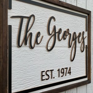 Wood 3D Name Sign, White Shiplap, 16x24 - Etsy