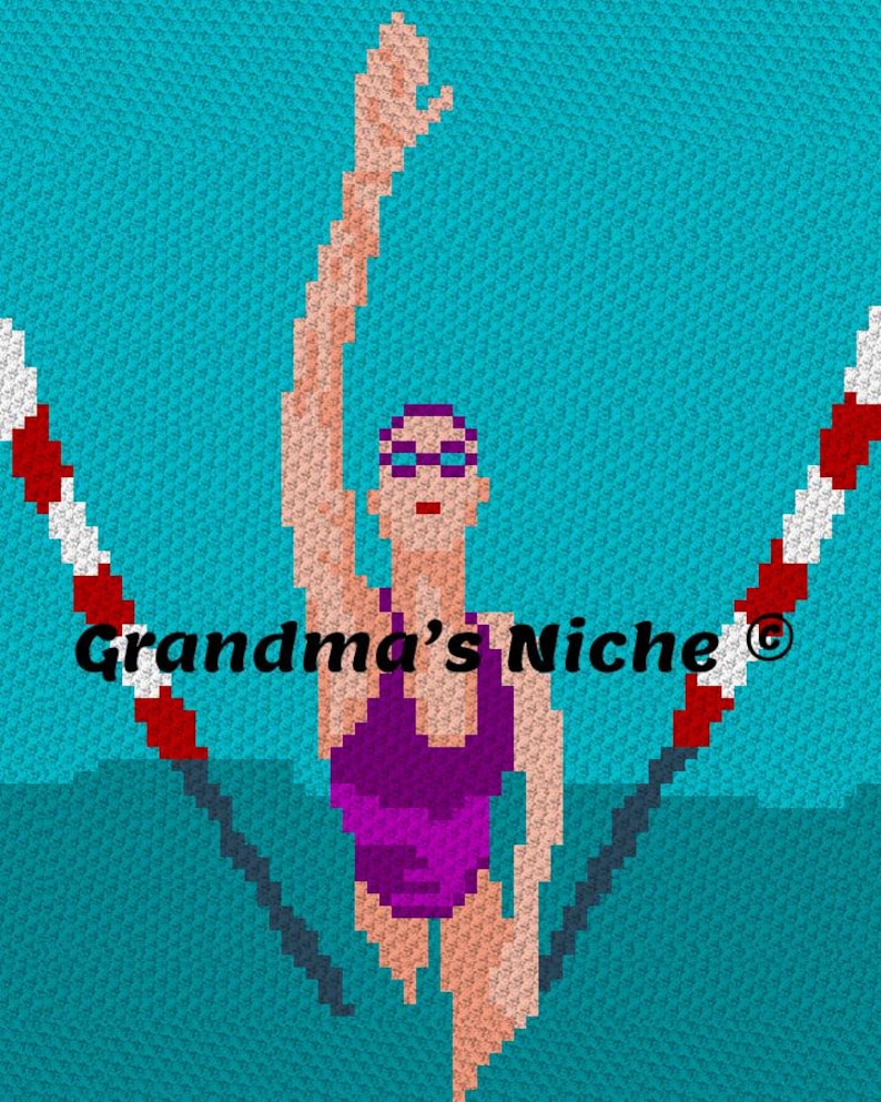 Lap Swimmer - Crochet Blanket C2C Pattern, “written Instructions ...