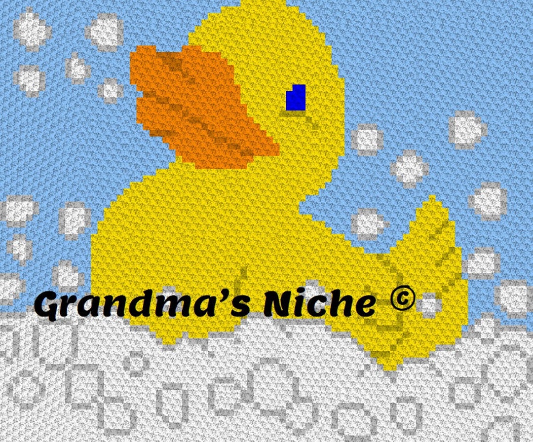 Rubber Ducky-child– Crochet Blanket C2C Pattern, Written Instructions ...