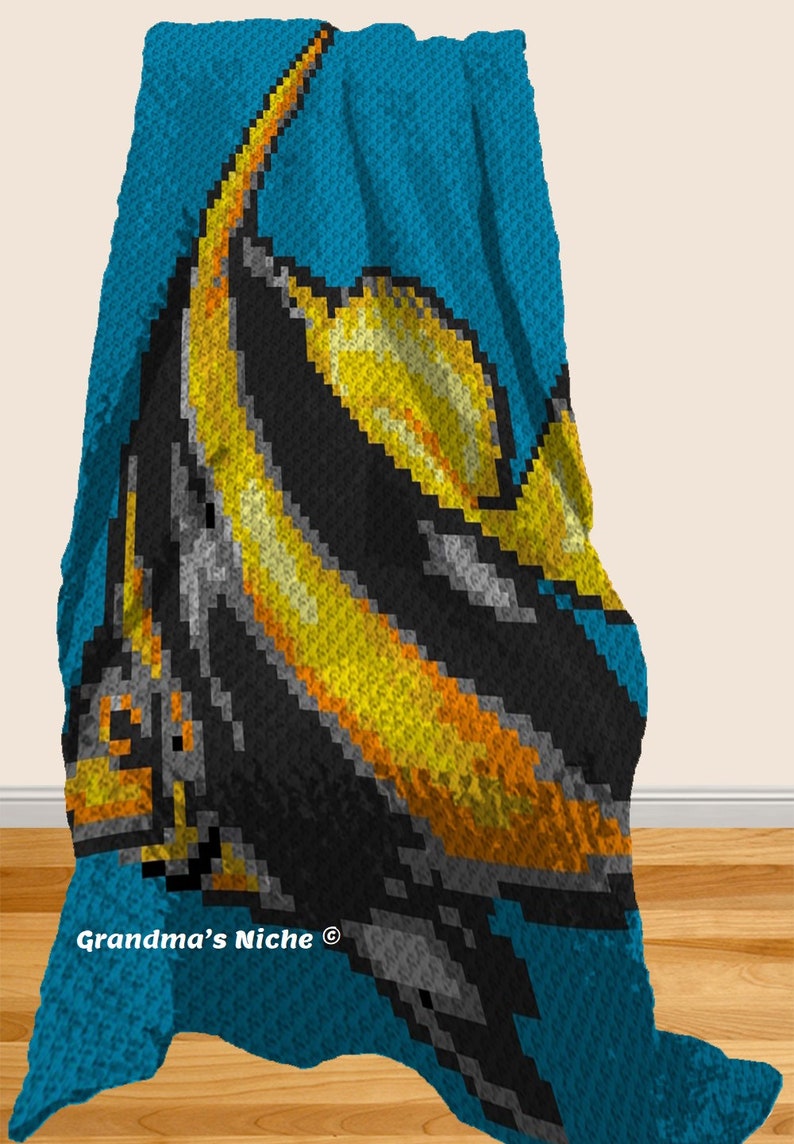 Angel Fish - Crochet Blanket C2C Pattern, “written Instructions ...