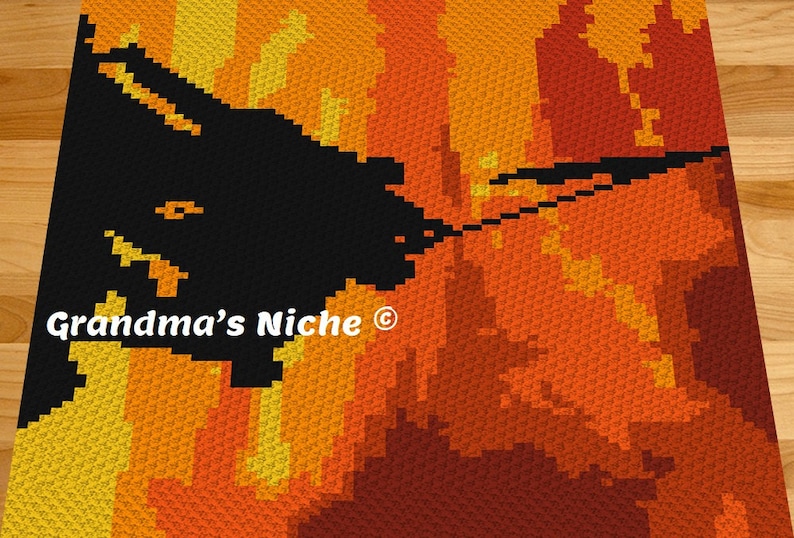 USMC Memorial Crochet Blanket C2C Pattern written - Etsy