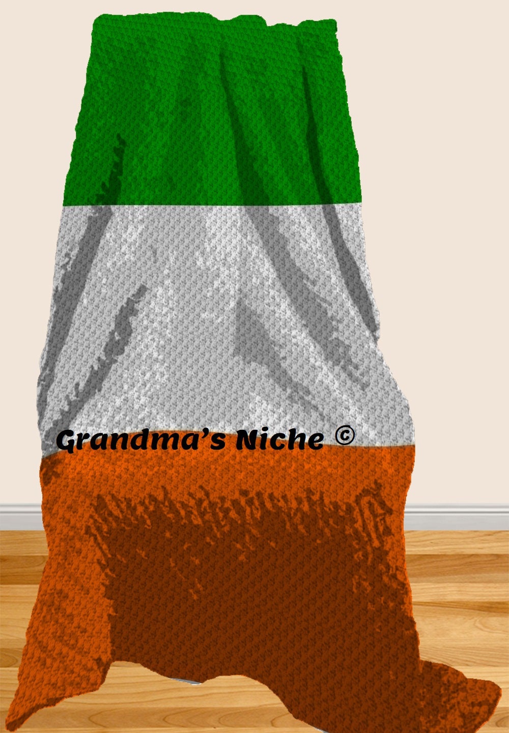 Irish Flag – Crochet Blanket C2C Pattern, Written Instructions ...