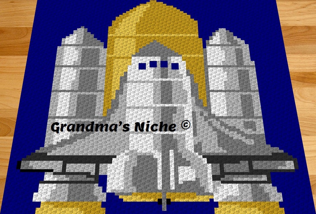 Space Shuttle - Crochet Blanket C2C Pattern, “written Instructions ...