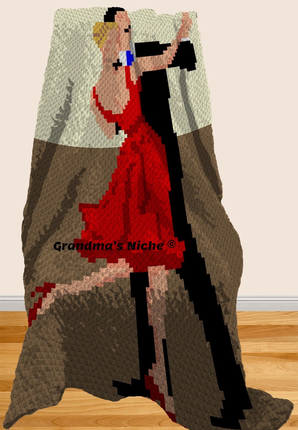 Dancing Crochet Blanket C2C Pattern written Instructions - Etsy