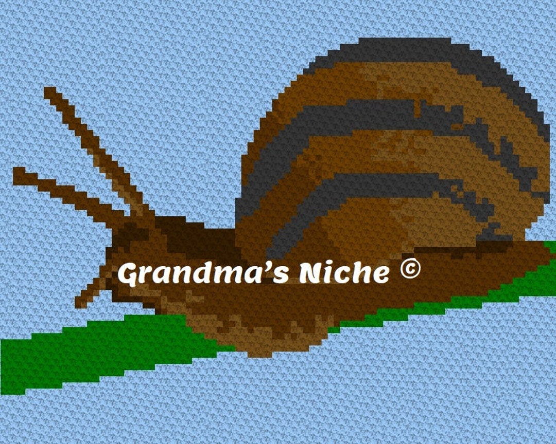 Snail - Crochet Blanket C2C Pattern, “written Instructions”, Graphghan ...