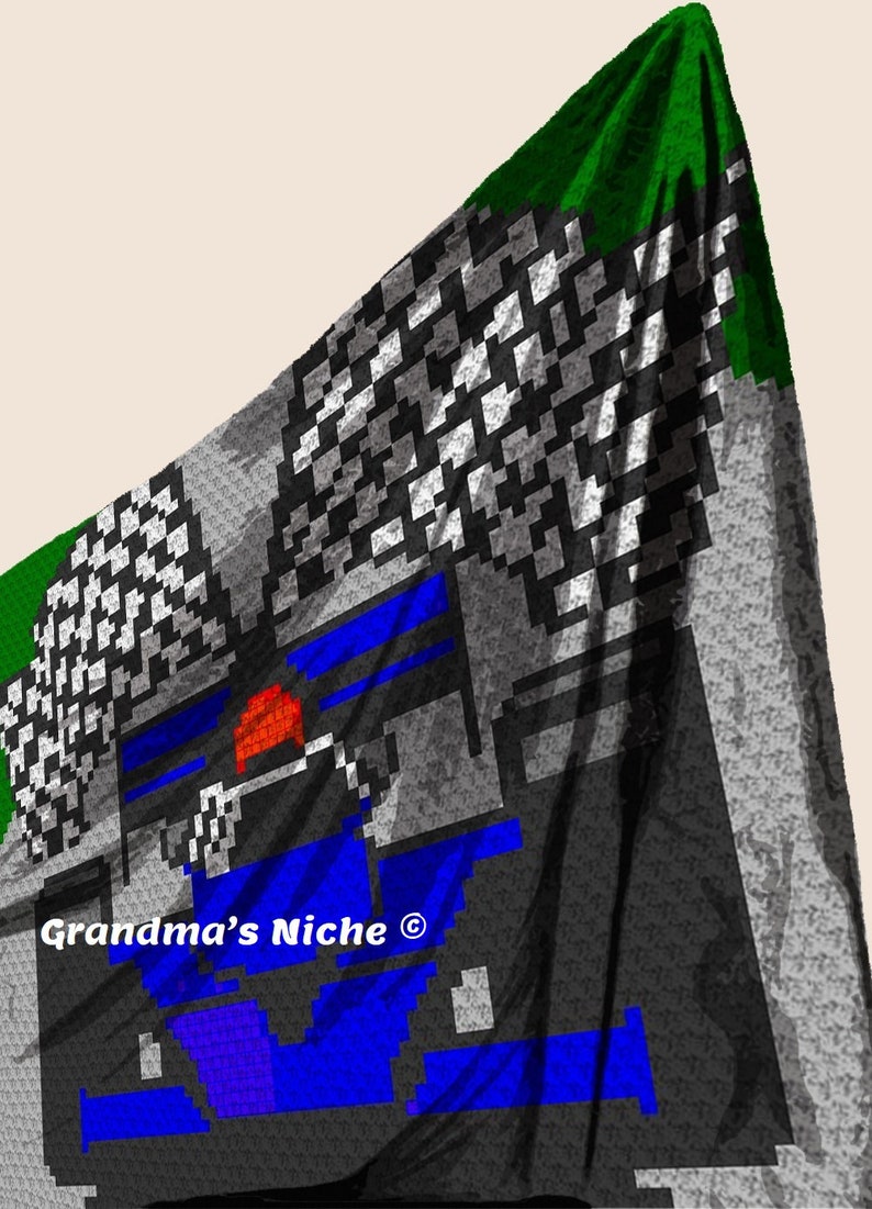 Race Car - Crochet Blanket C2C Pattern, “written Instructions ...