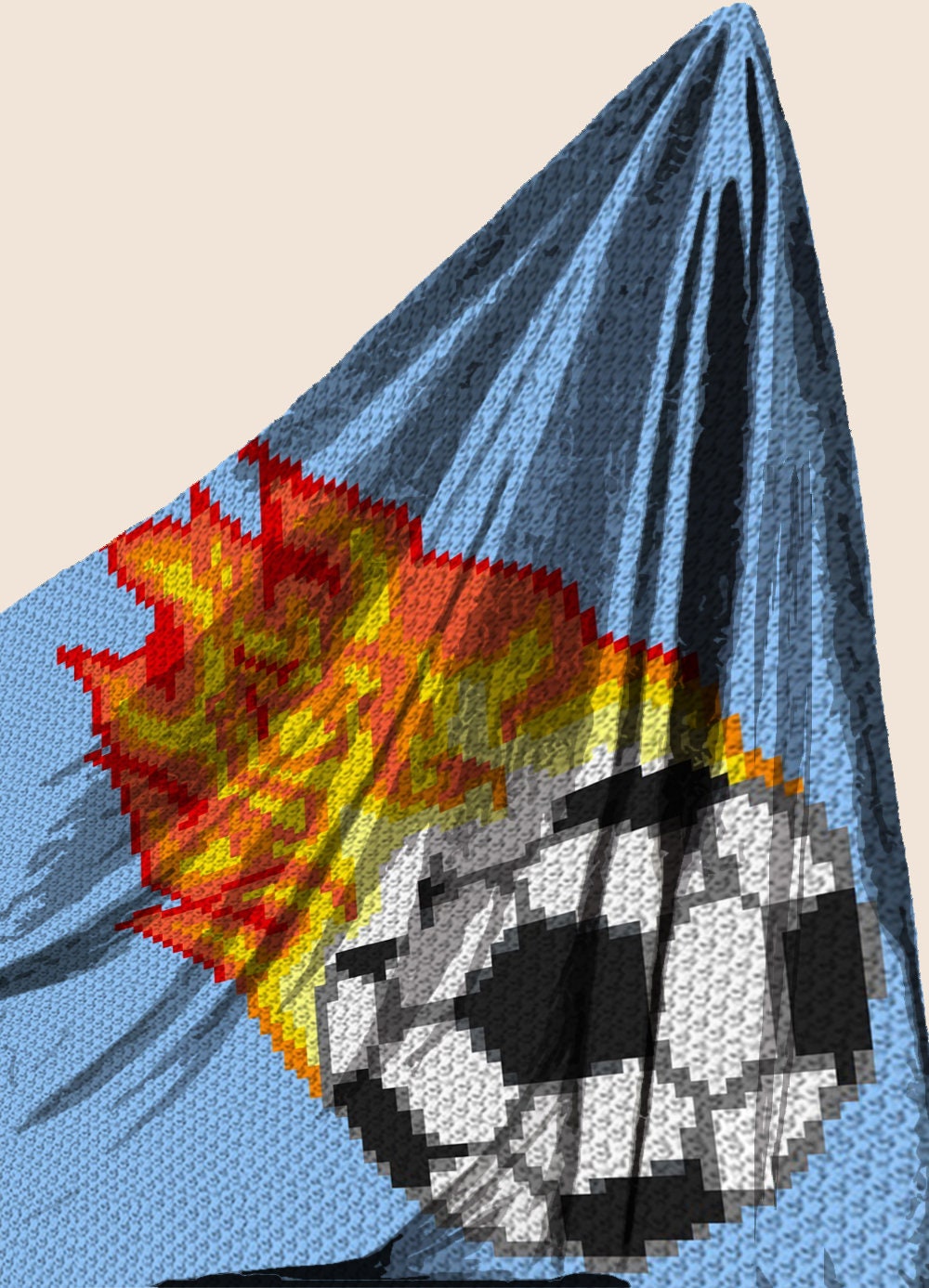 Fire Soccer Ball Crochet Blanket C2C Pattern written | Etsy